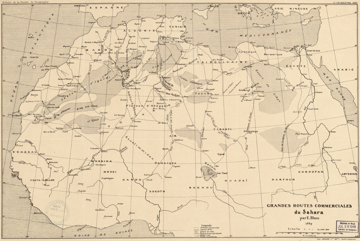 old sahara maps | Sahara Overland
