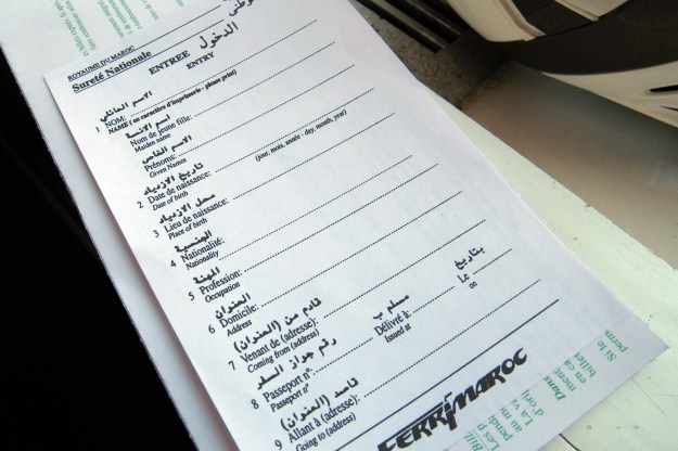 Morocco ~ Documents and port immigration | Sahara Overland